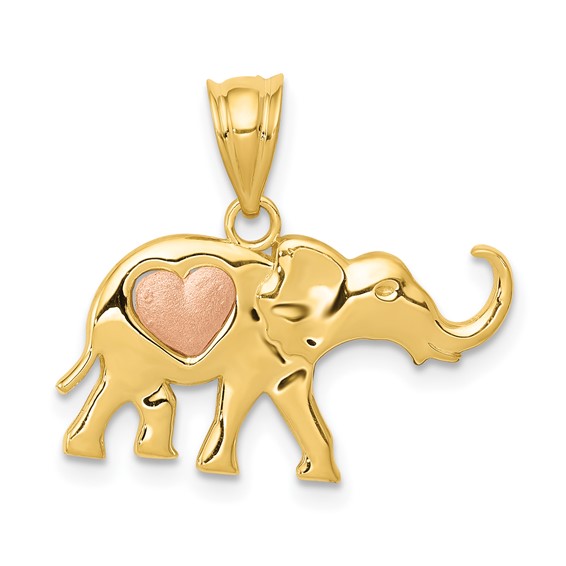14K Gold Elephant Charm - OSJ Jewelers