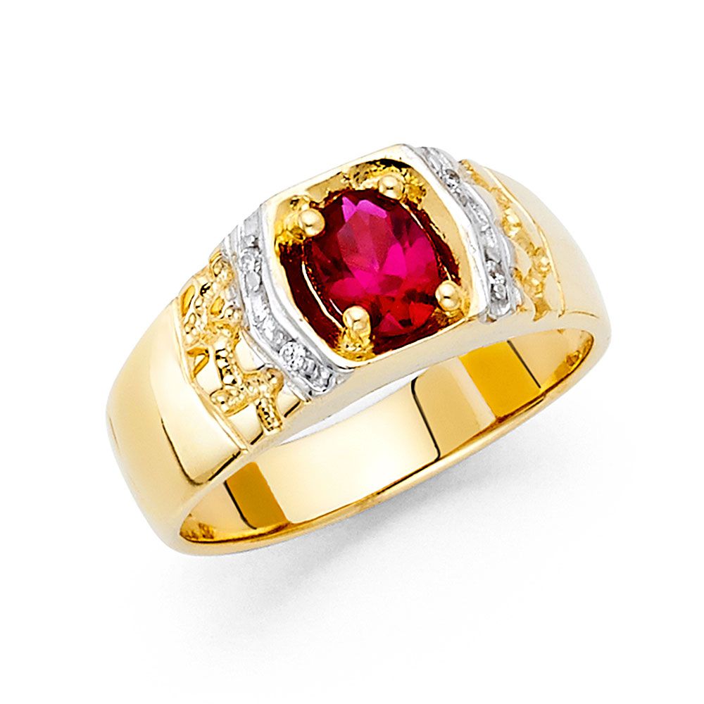 Gold CZ Men’s Ring - OSJ Jewelers